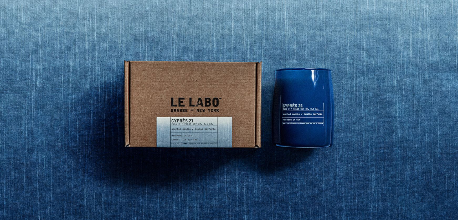 Em tons de azul, a nova vela da Le Labo devolve serenidade à azáfama ...